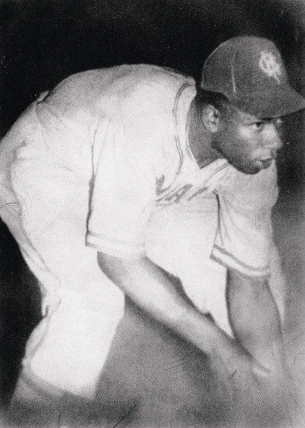 Al Cartmill playing second base for