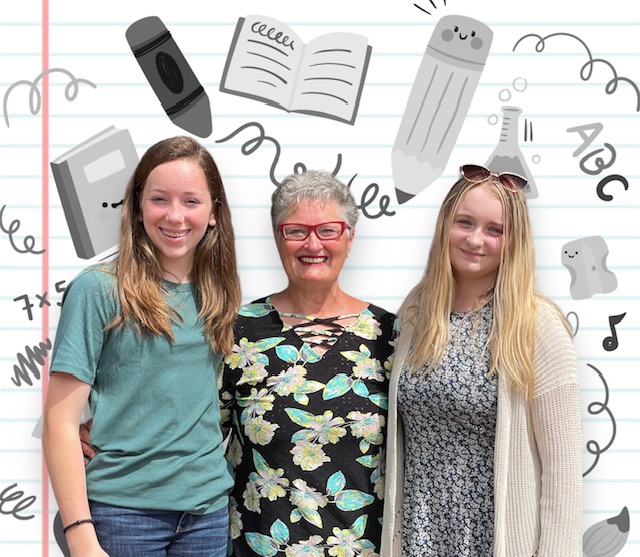 Artist Caroline, Deb and Author Morgan