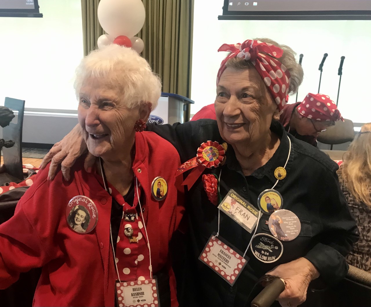Frances with Helen Kushnir in Washington DC an “honor flight” for Rosie ...